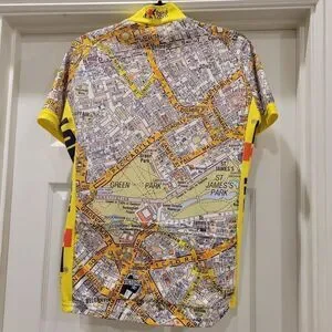 Foska | Shirts | Foska Az Streetmap Road Cycling Jersey Medium | Poshmark